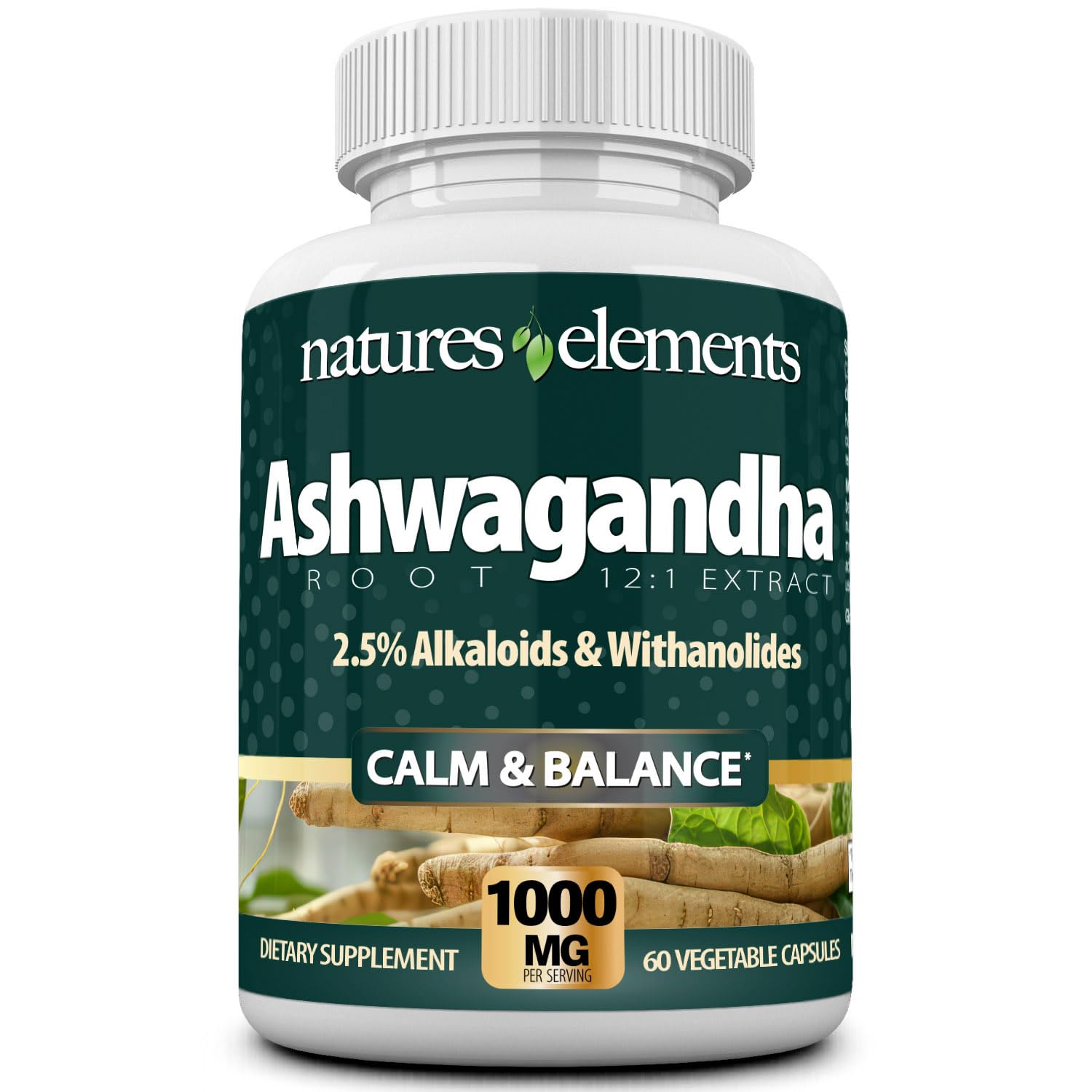 Natures Elements ashwagandha veggie caps