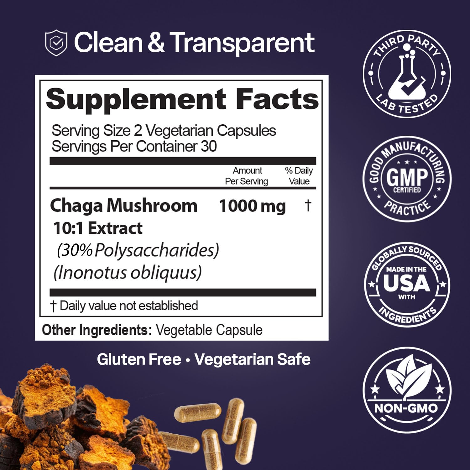 Natures Elements mushrooms for daily nutrition
