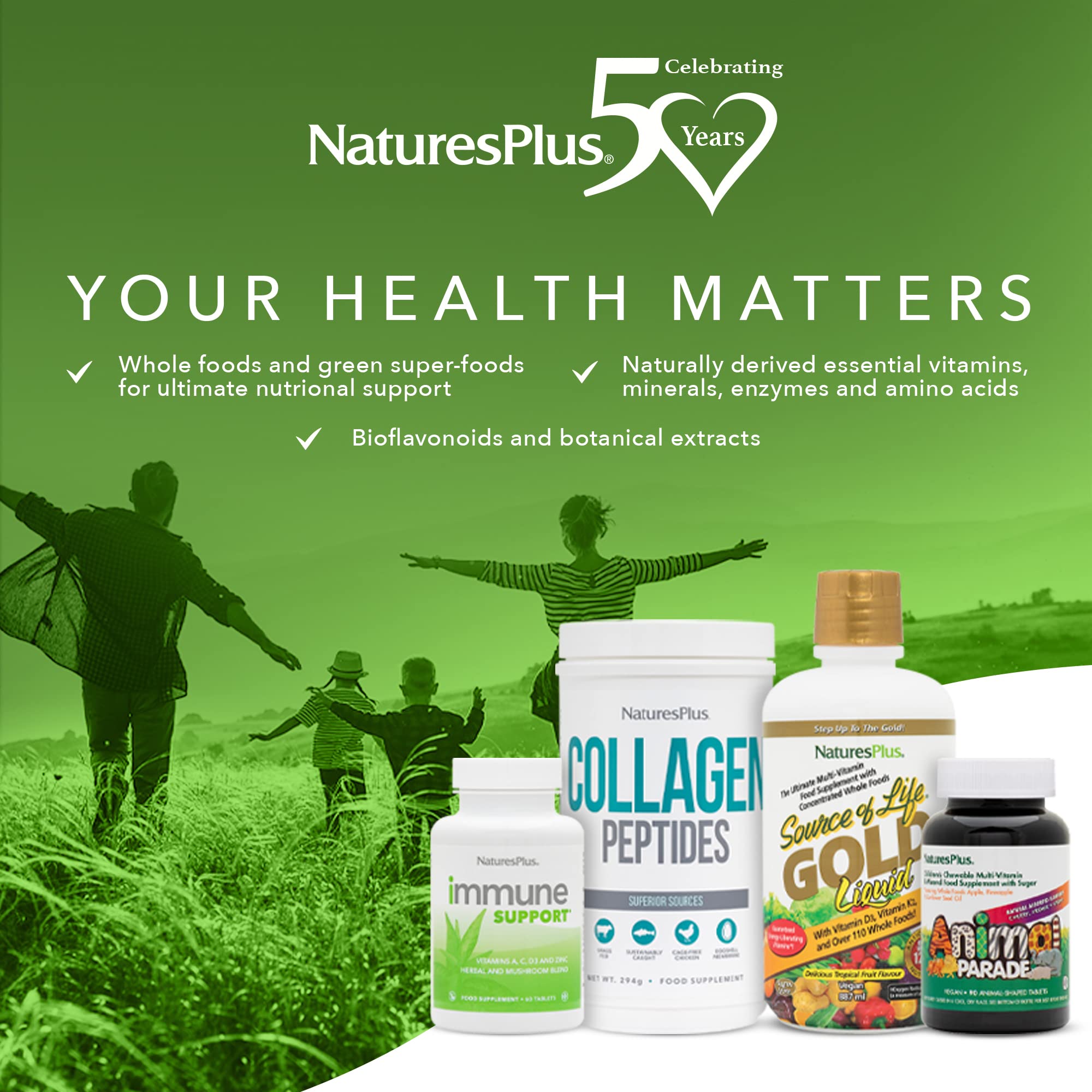 Natures Plus kids' health and calcium