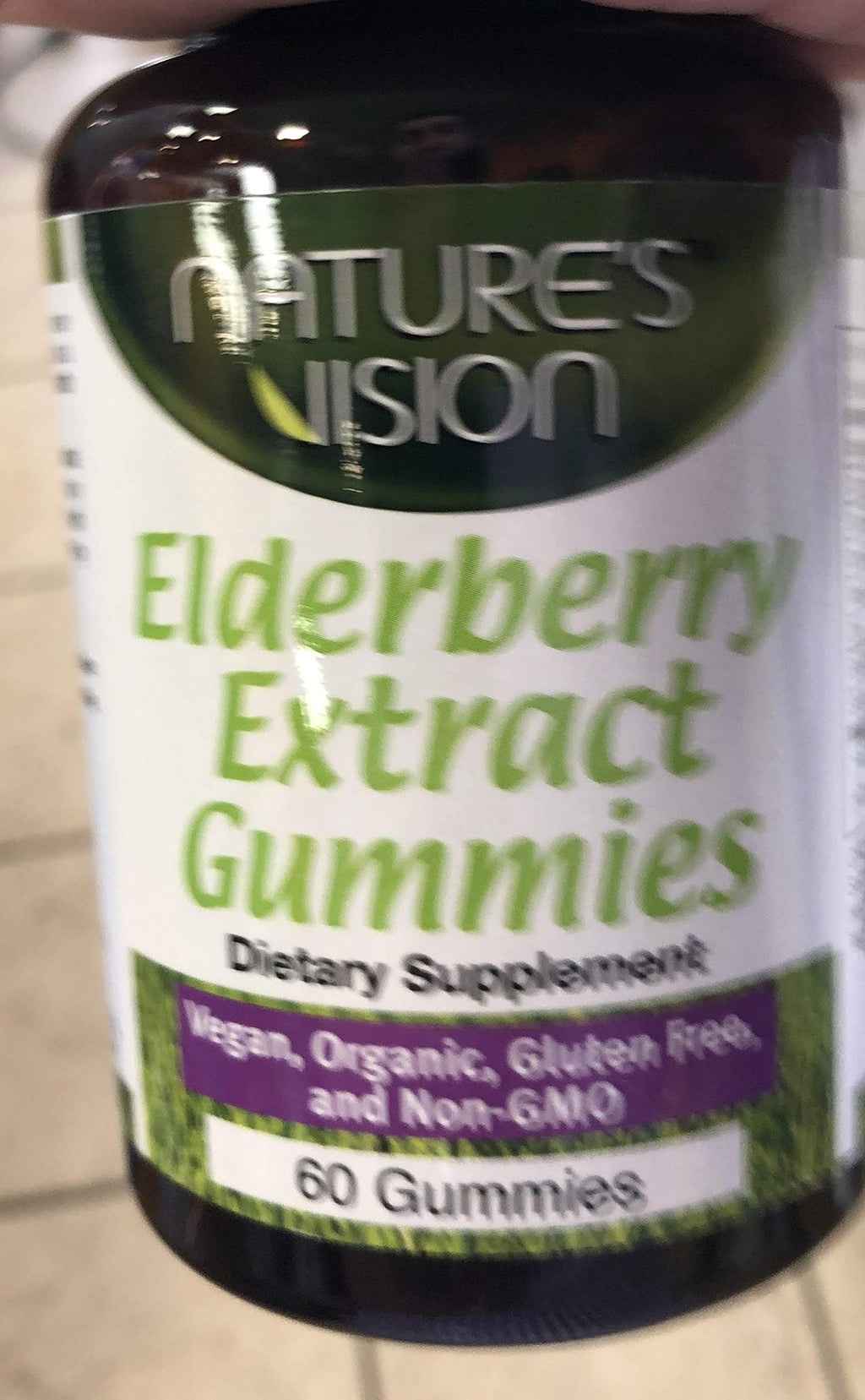 Natures Vision elderberry gummies for immunity