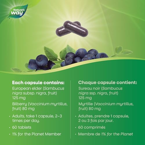 Natures Way bilberry capsules dosage