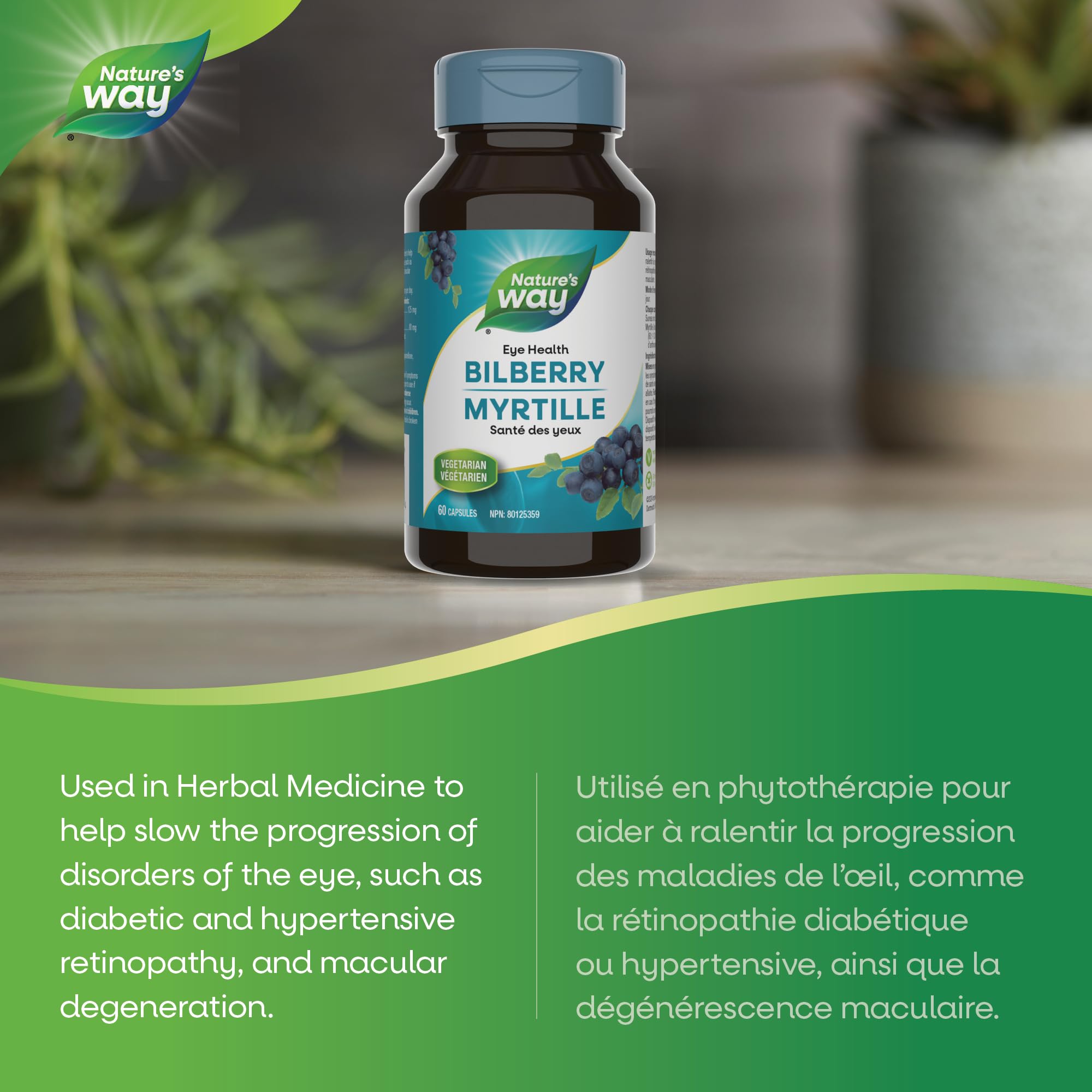 Natures Way bilberry for better vision