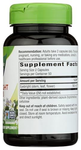 Natures Way Eyebright for overall eye health