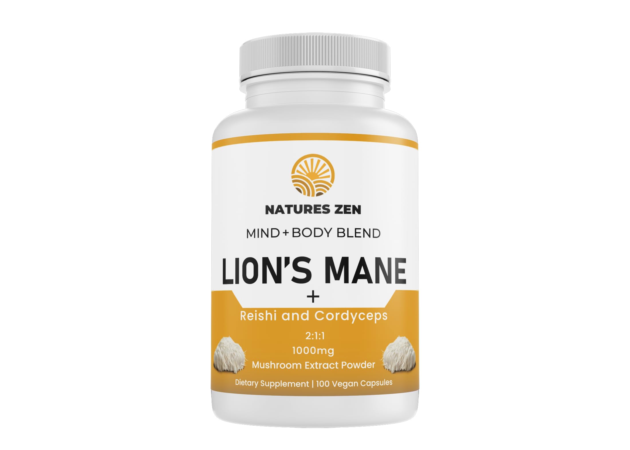 Natures Zen mushroom extract capsules