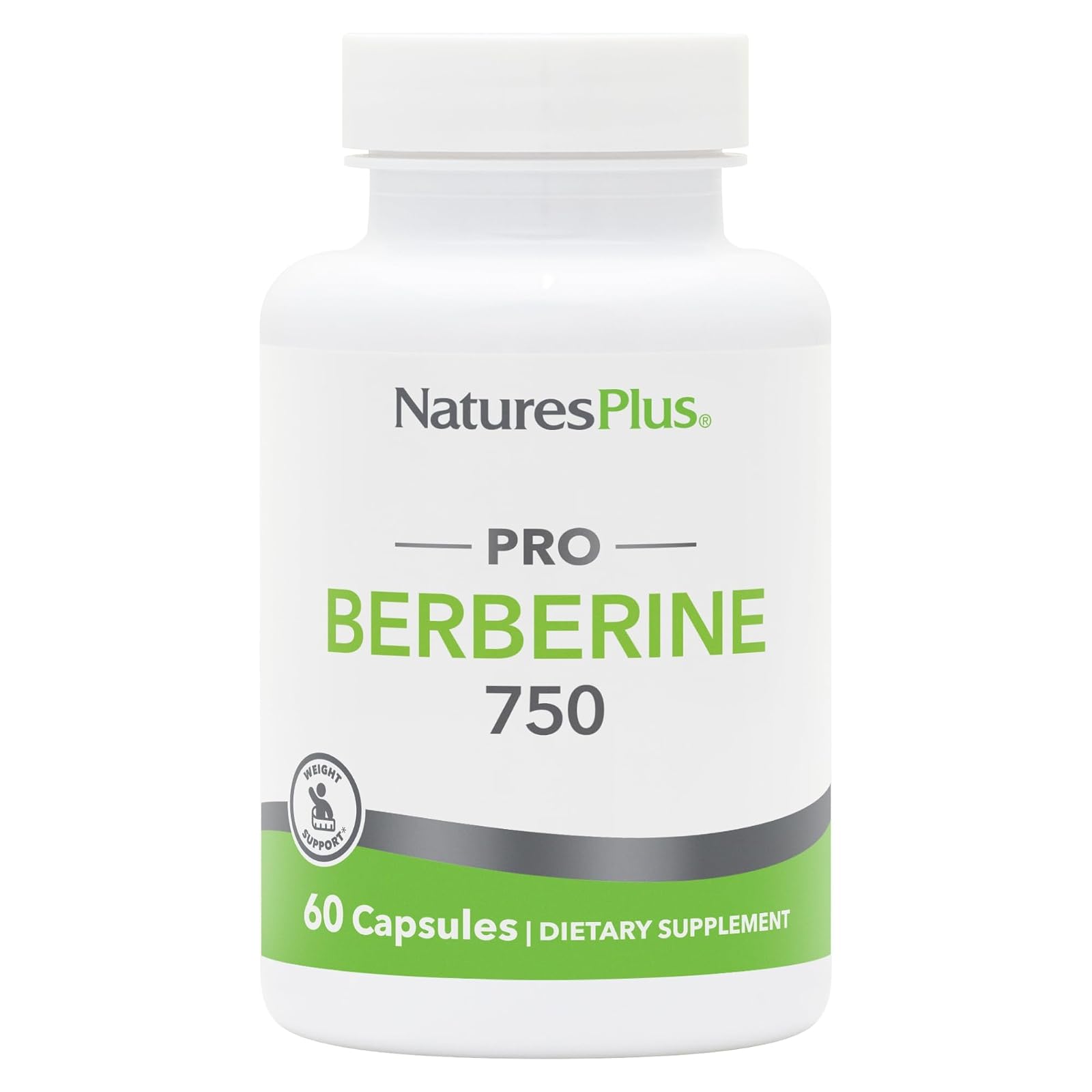NaturesPlus berberine 750 mg capsules