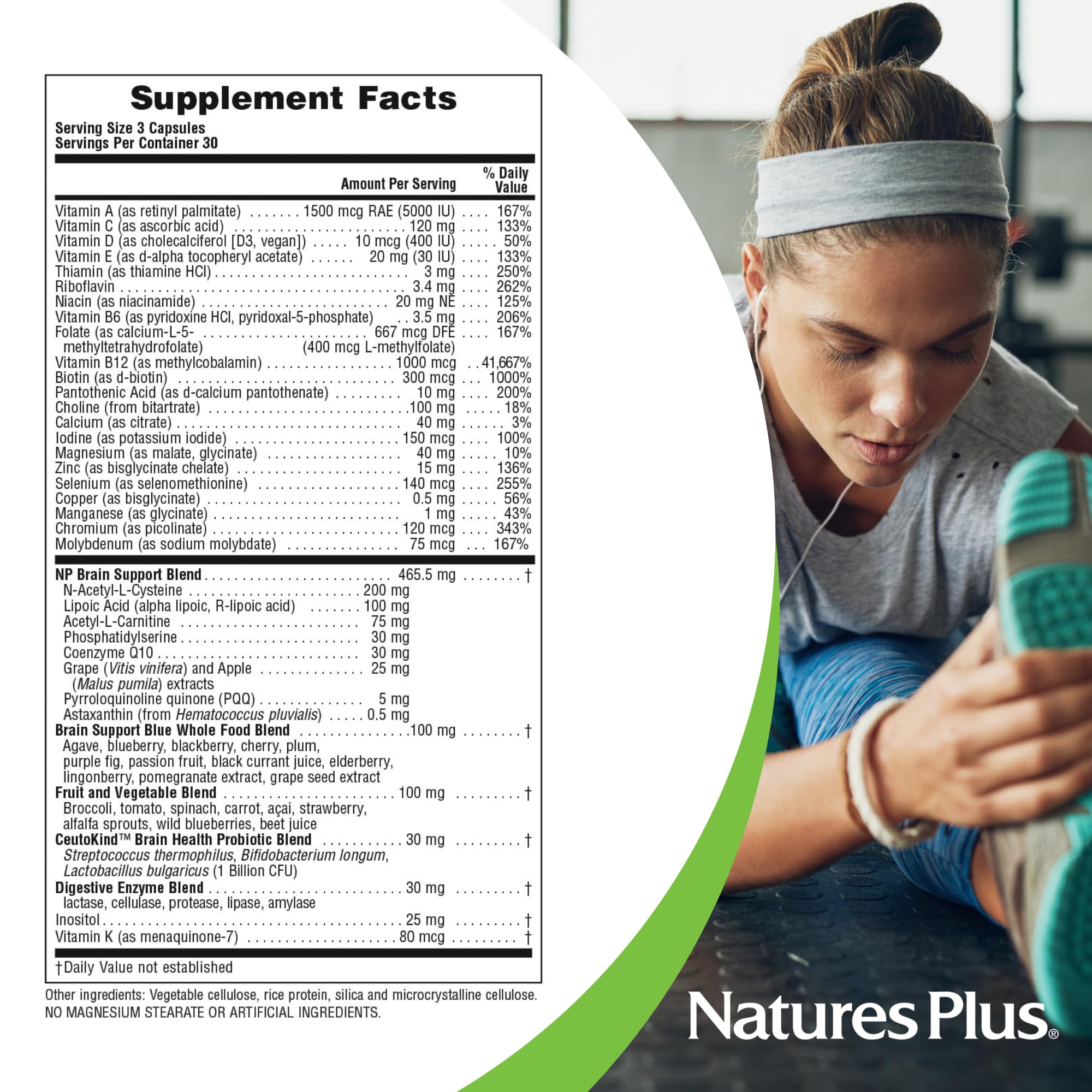 NaturesPlus BrainCeutix daily wellness support