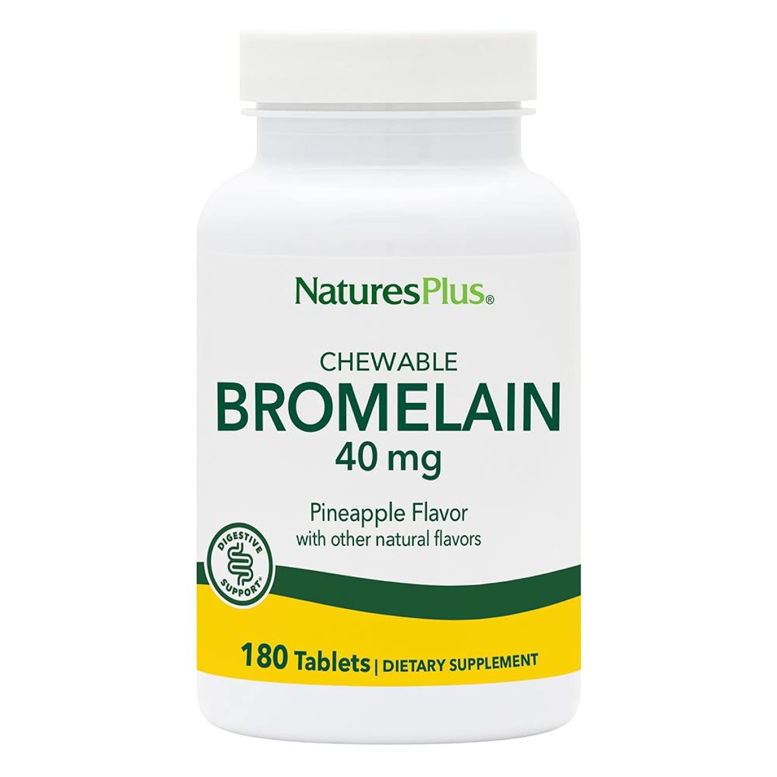 NaturesPlus chewable bromelain tablets