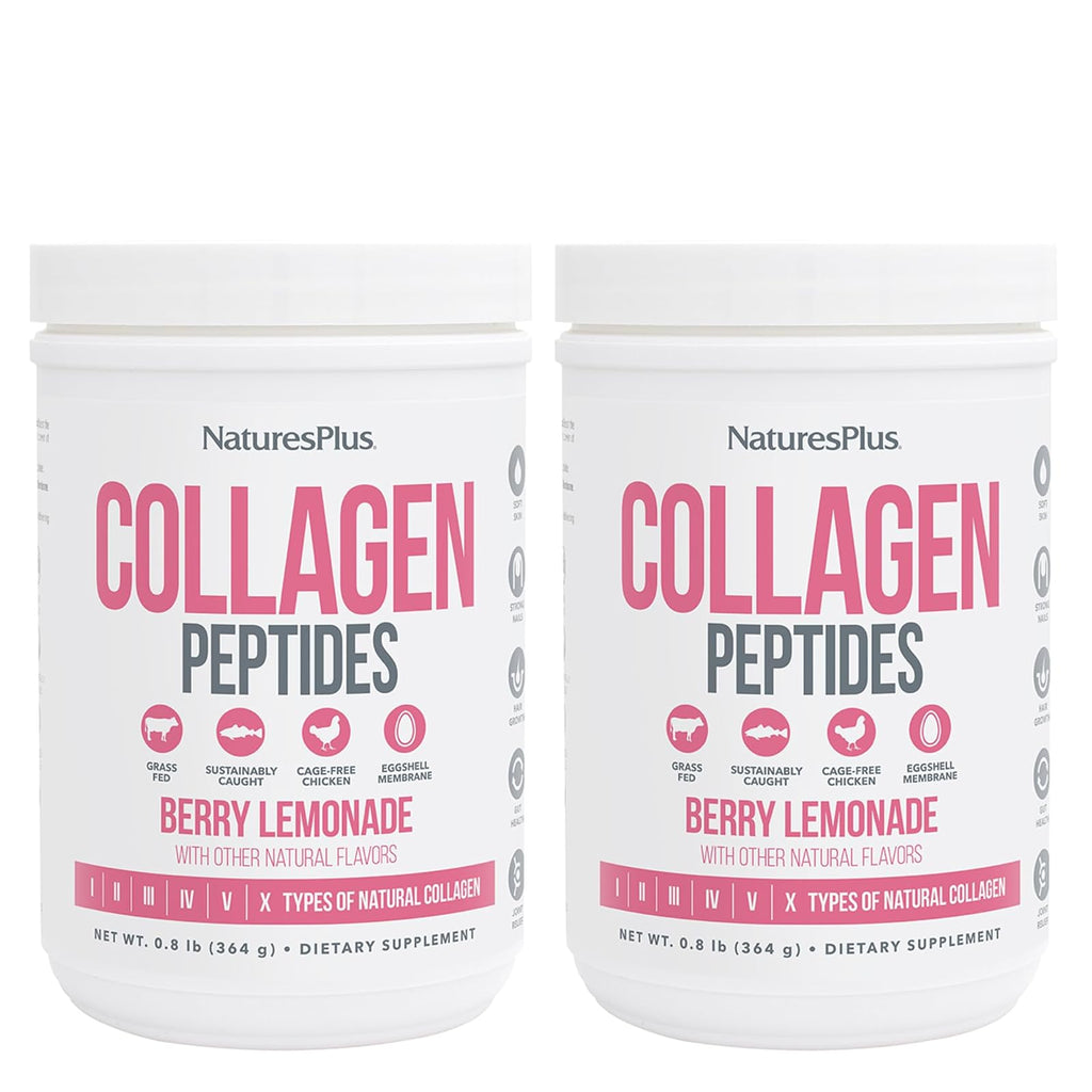 NaturesPlus collagen peptides berry lemonade