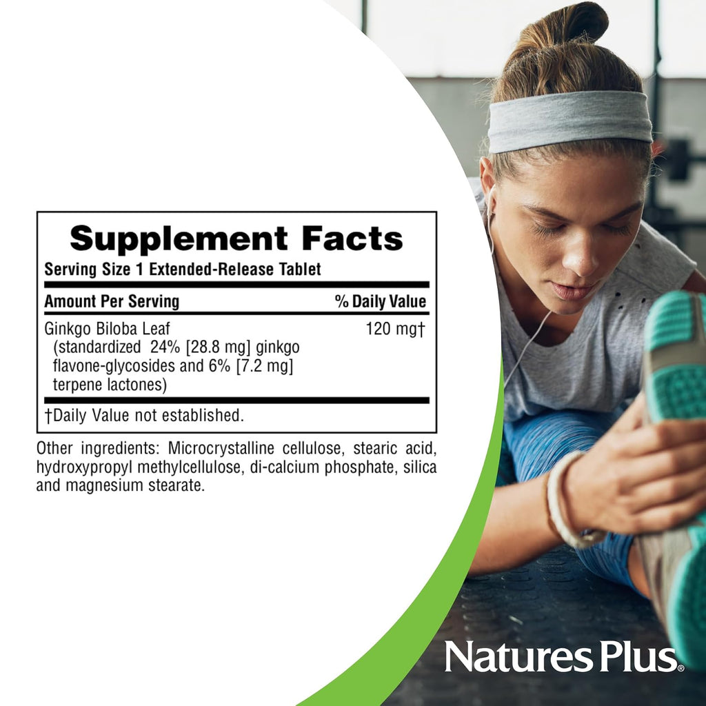 NaturesPlus herbal ginkgo biloba formula