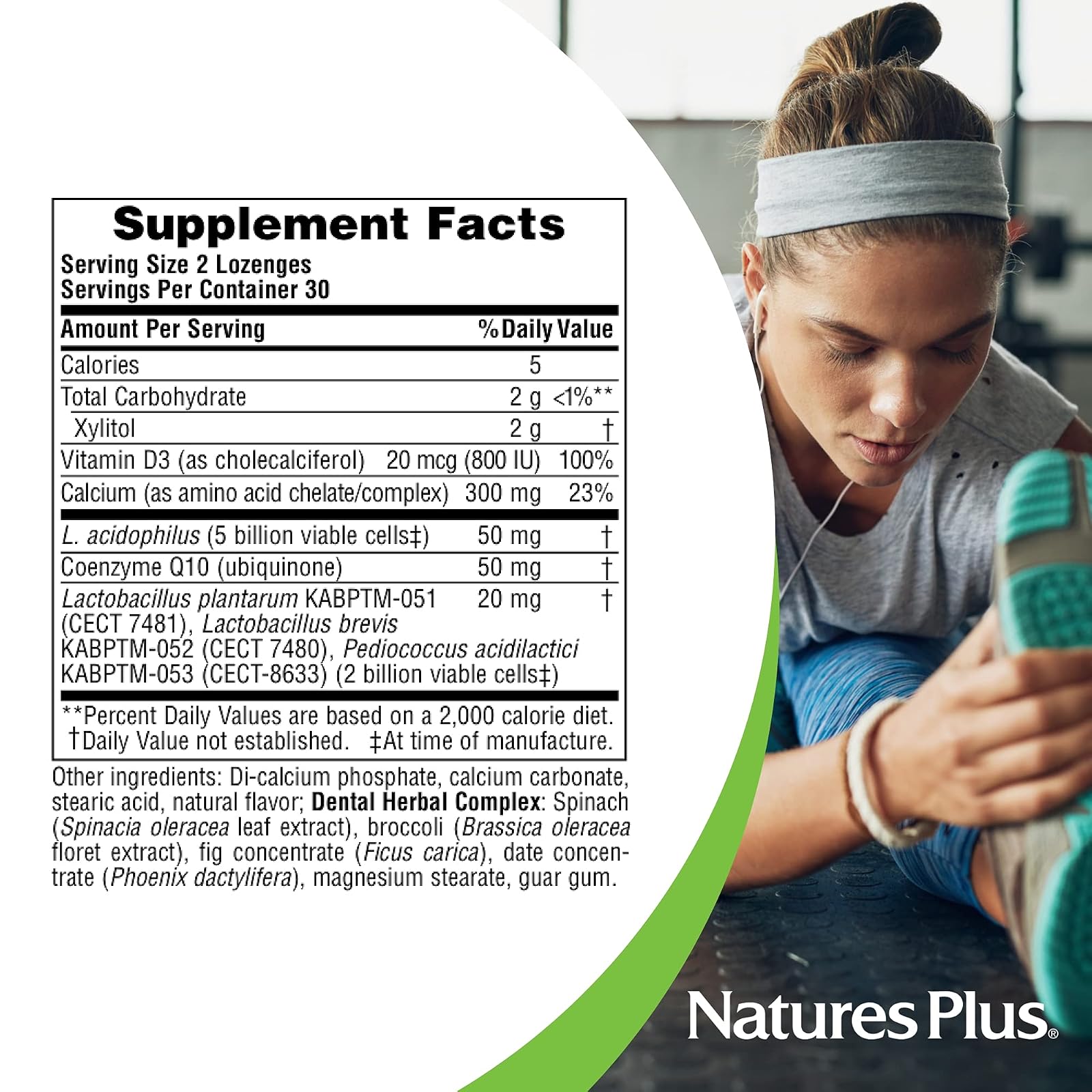 NaturesPlus lozenges for gum care