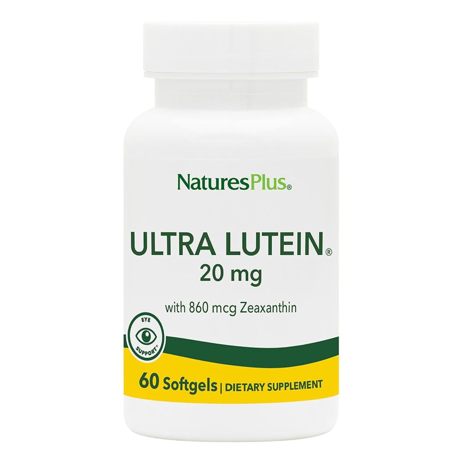 NaturesPlus lutein softgels for eye health