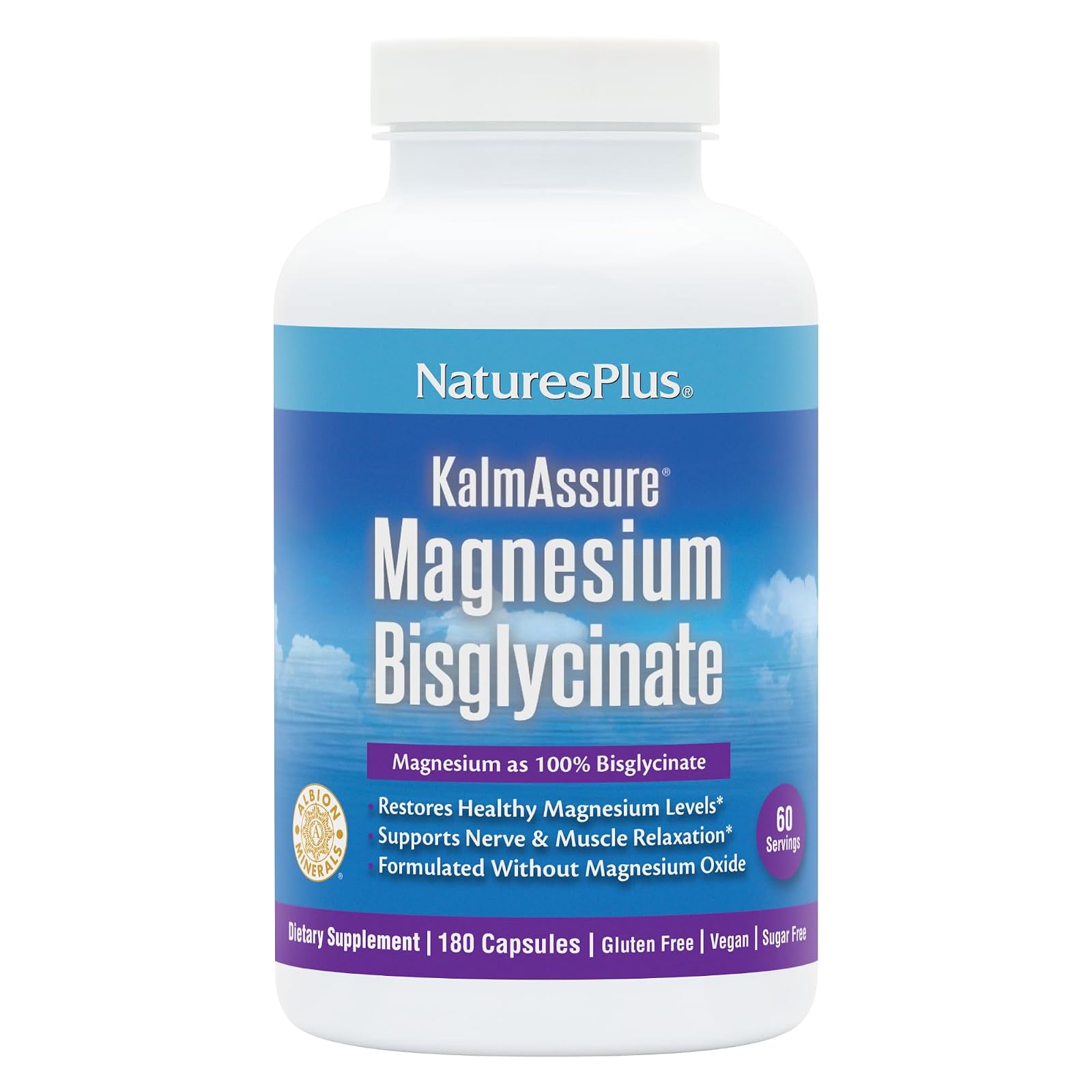 NaturesPlus magnesium bisglycinate capsules