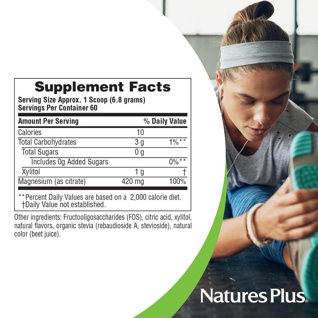 NaturesPlus magnesium powder for muscle support
