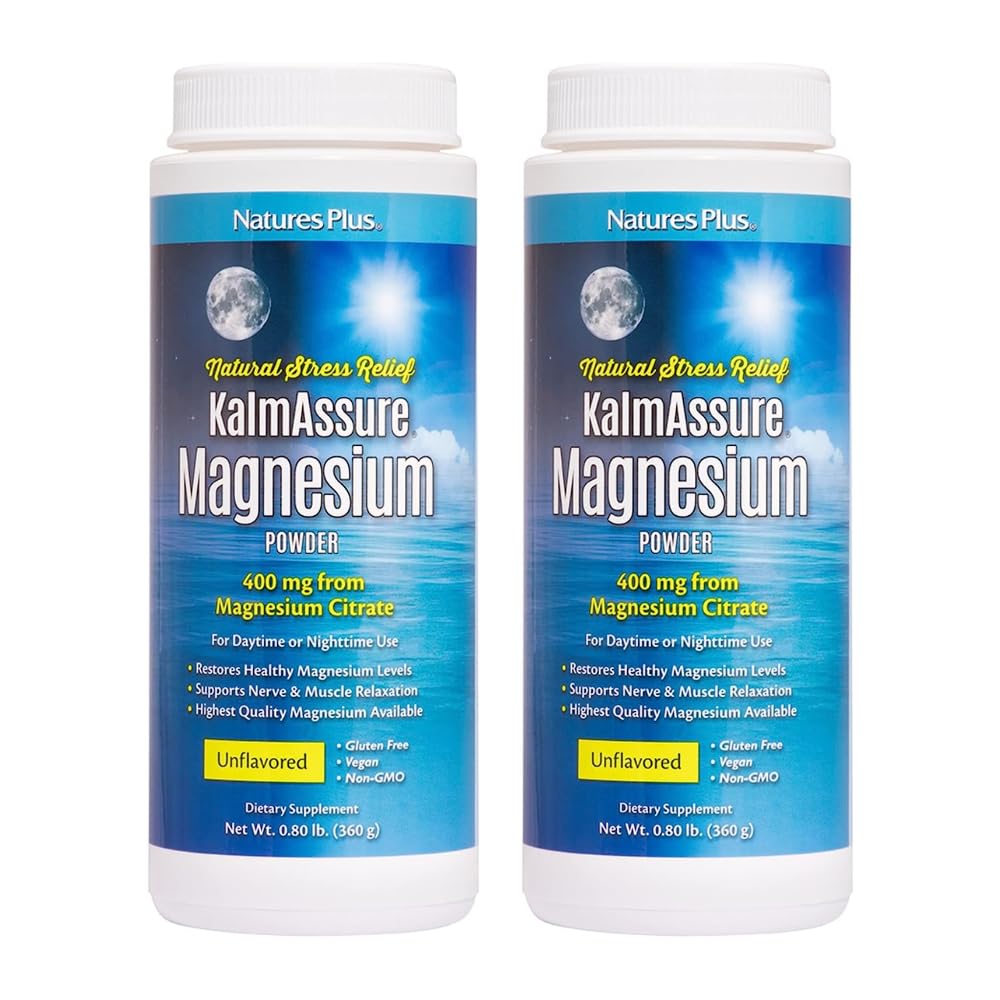 NaturesPlus magnesium powder for relaxation