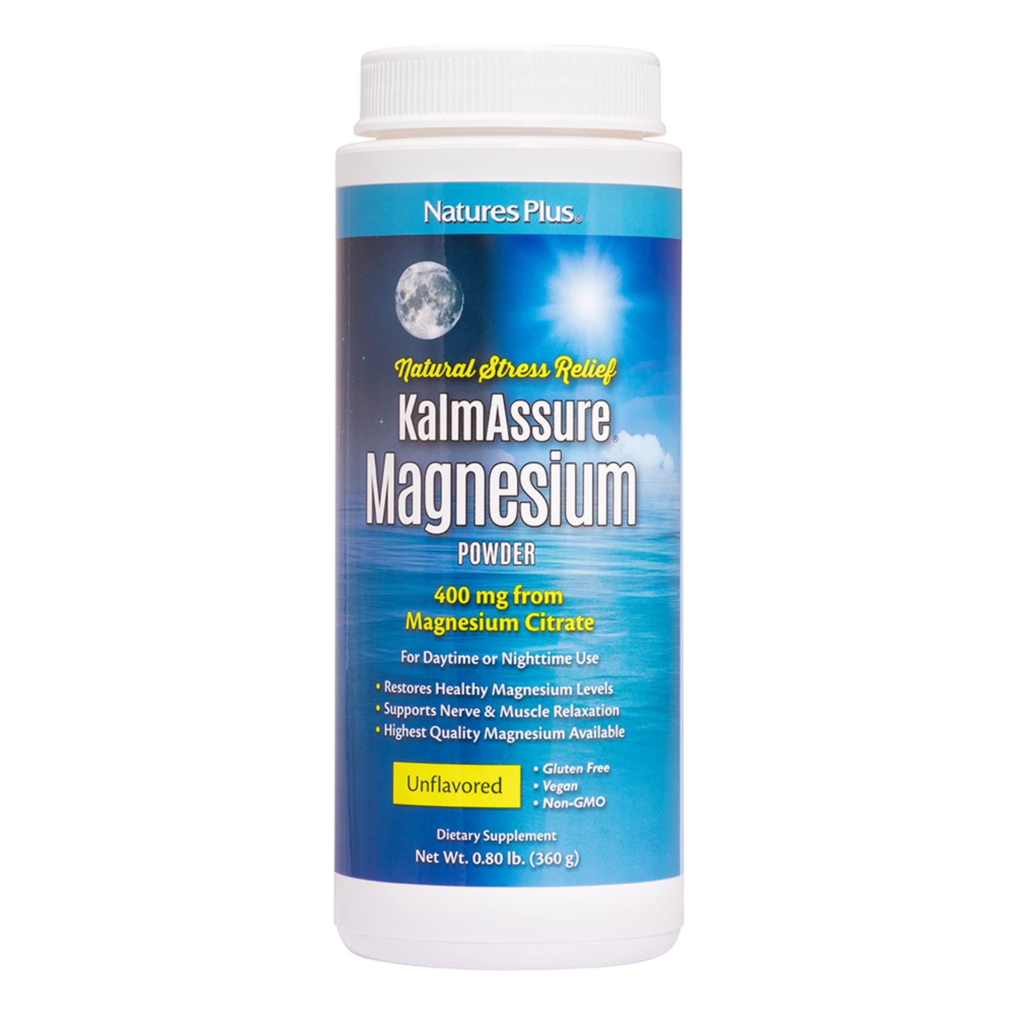 NaturesPlus magnesium powder for relaxation