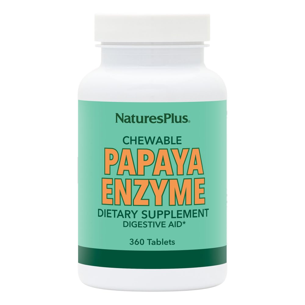 NaturesPlus papaya enzyme chewable tablets
