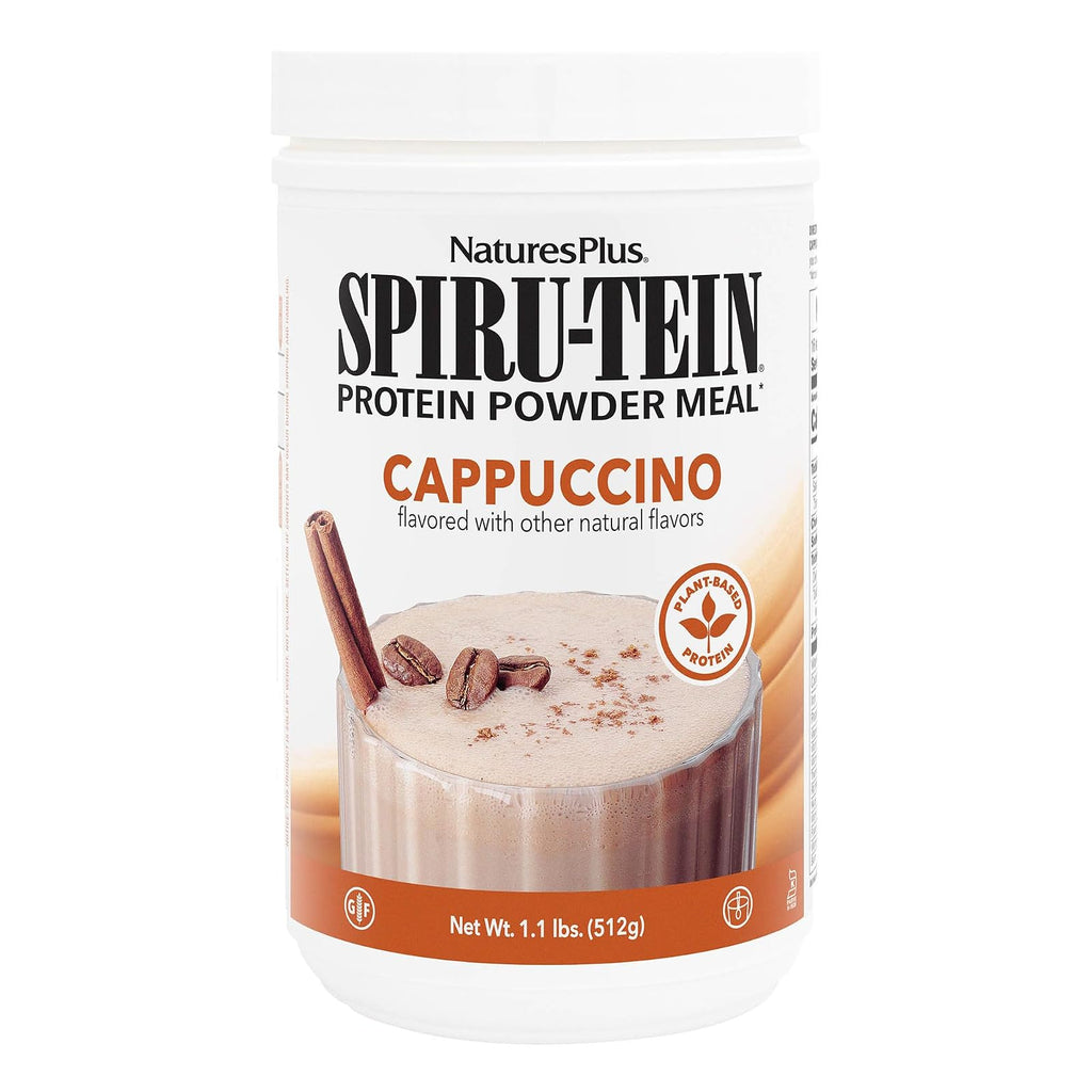 NaturesPlus plant protein shake cappuccino