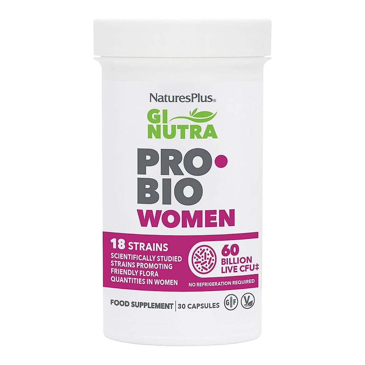 NaturesPlus probiotic capsules for women