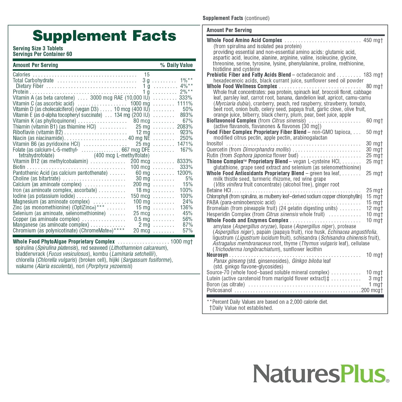 NaturesPlus tablets for vibrant living