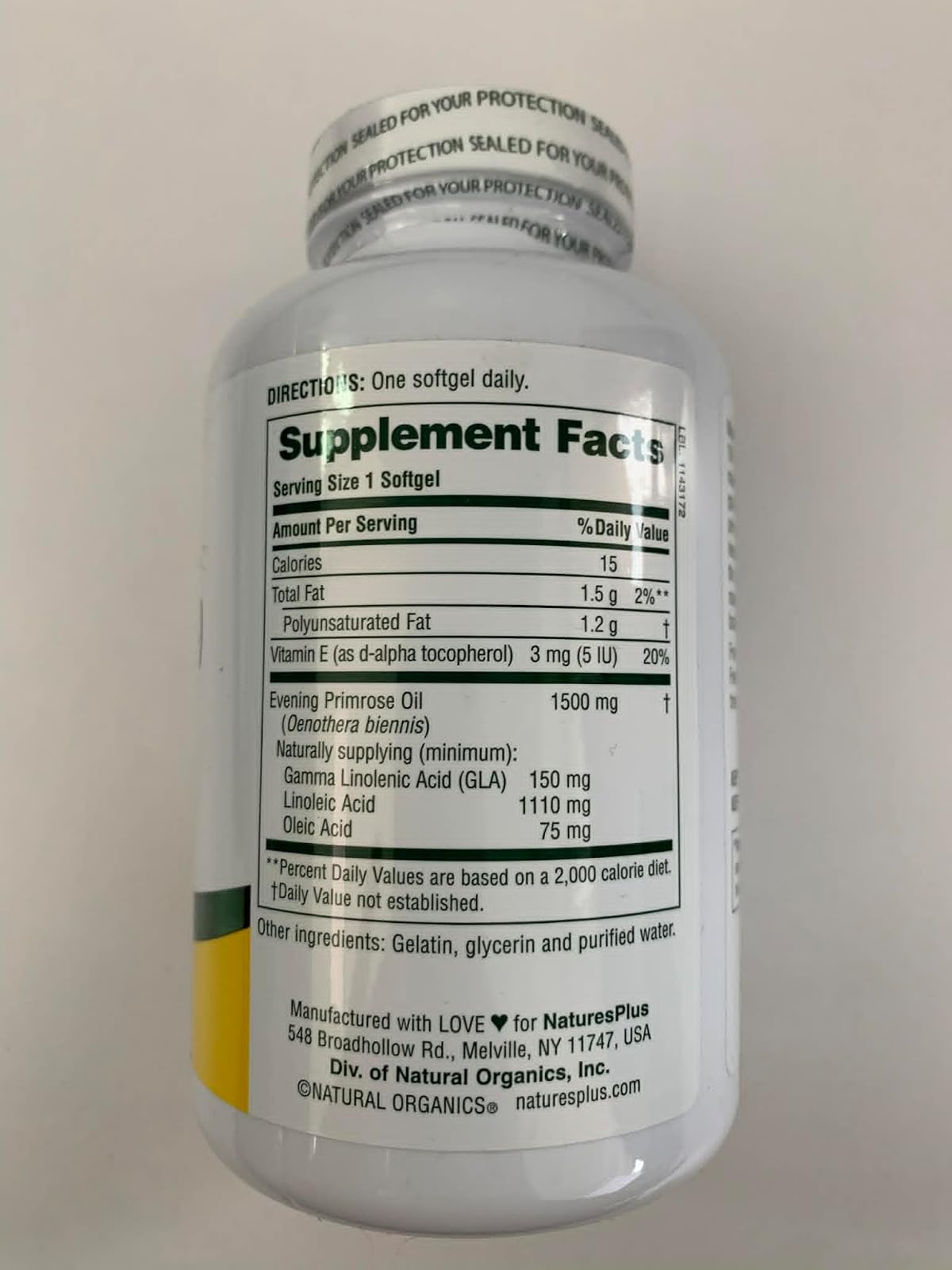 NaturesPlus Ultra EPO for overall wellness