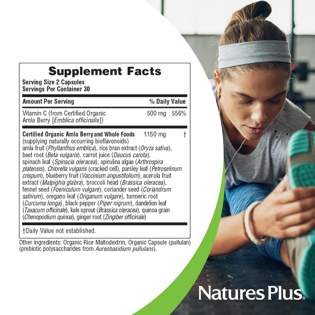 NaturesPlus vitamin C antioxidant benefits