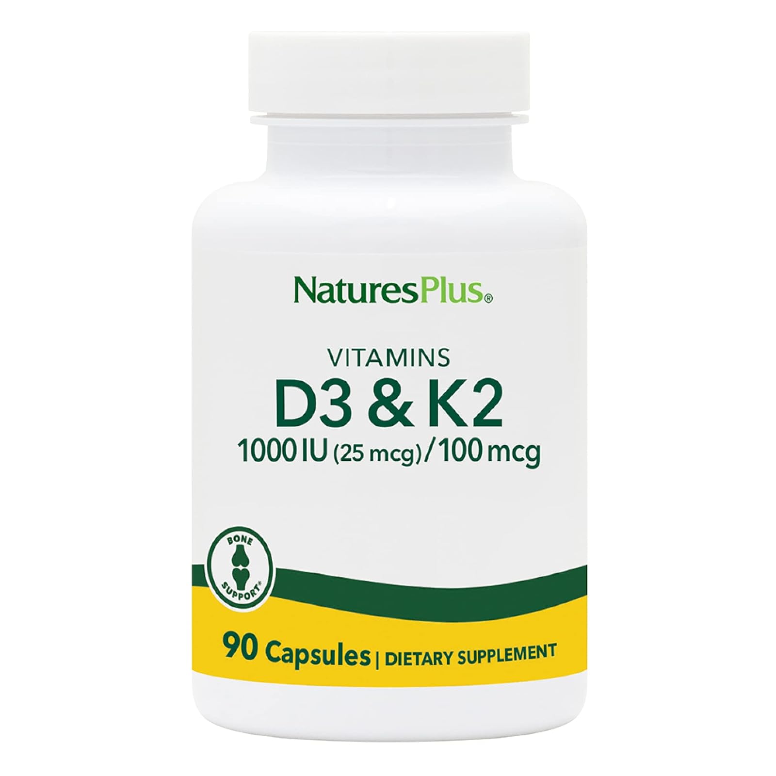 NaturesPlus vitamin D3 K2 capsules