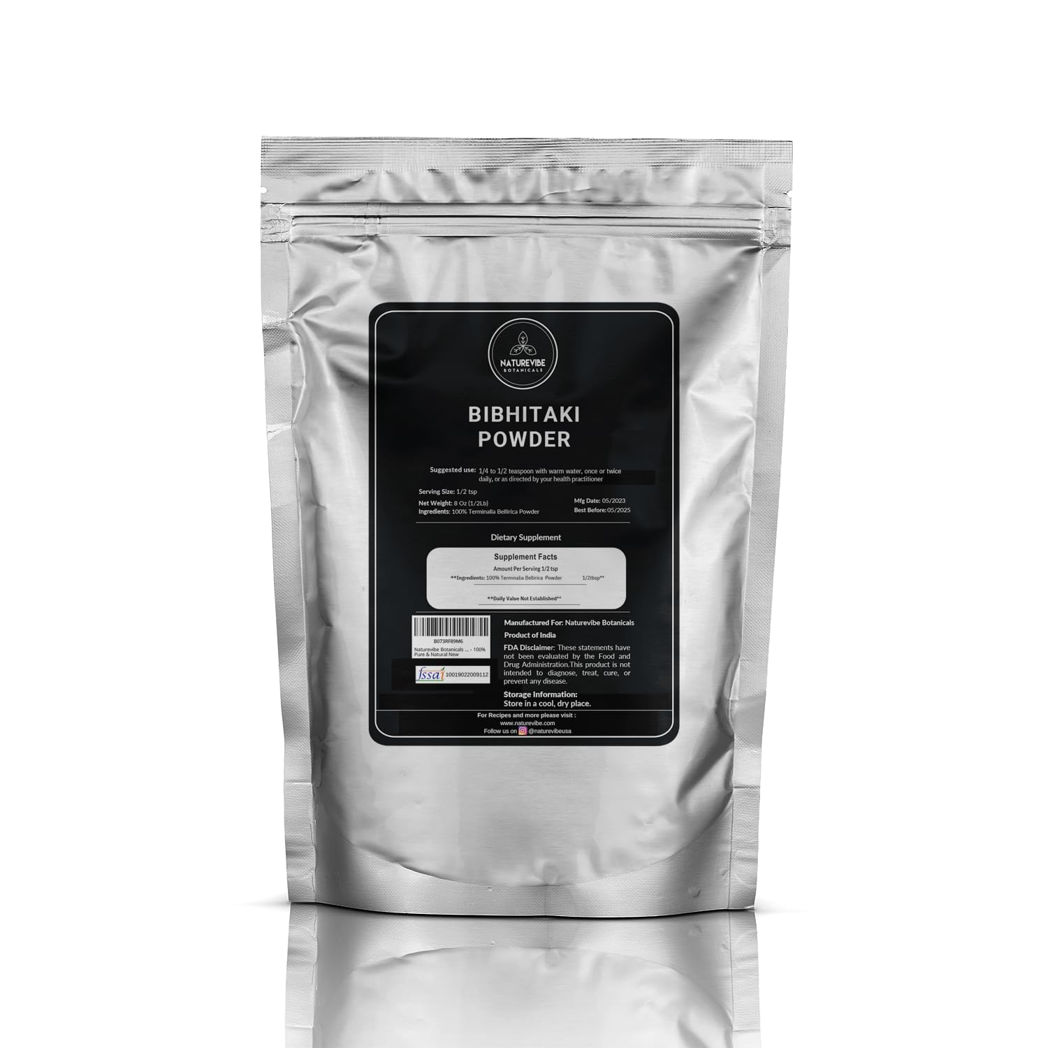 Naturevibe Bibhitaki powder for digestion