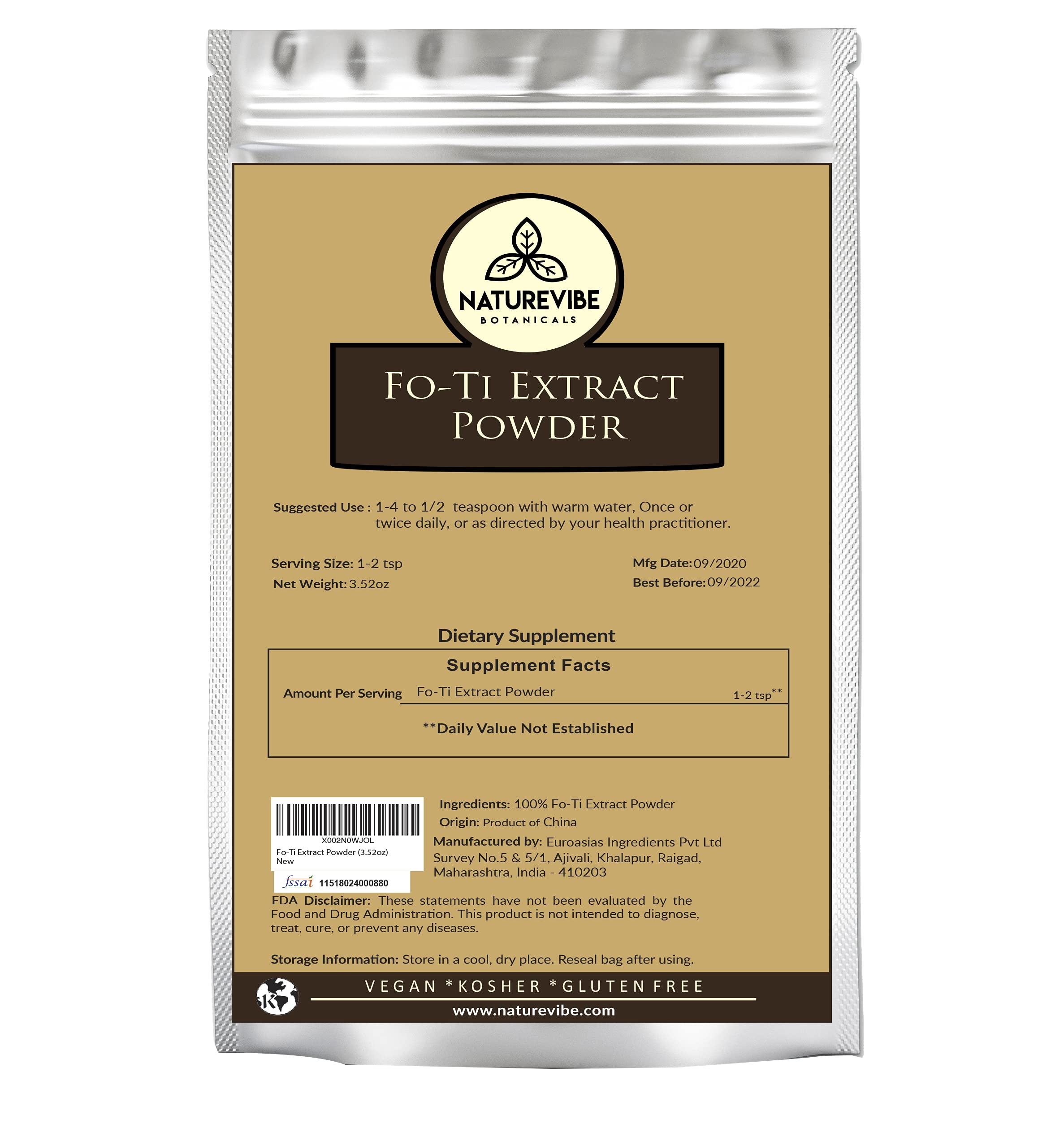 Naturevibe Botanicals Fo-Ti Extract benefits