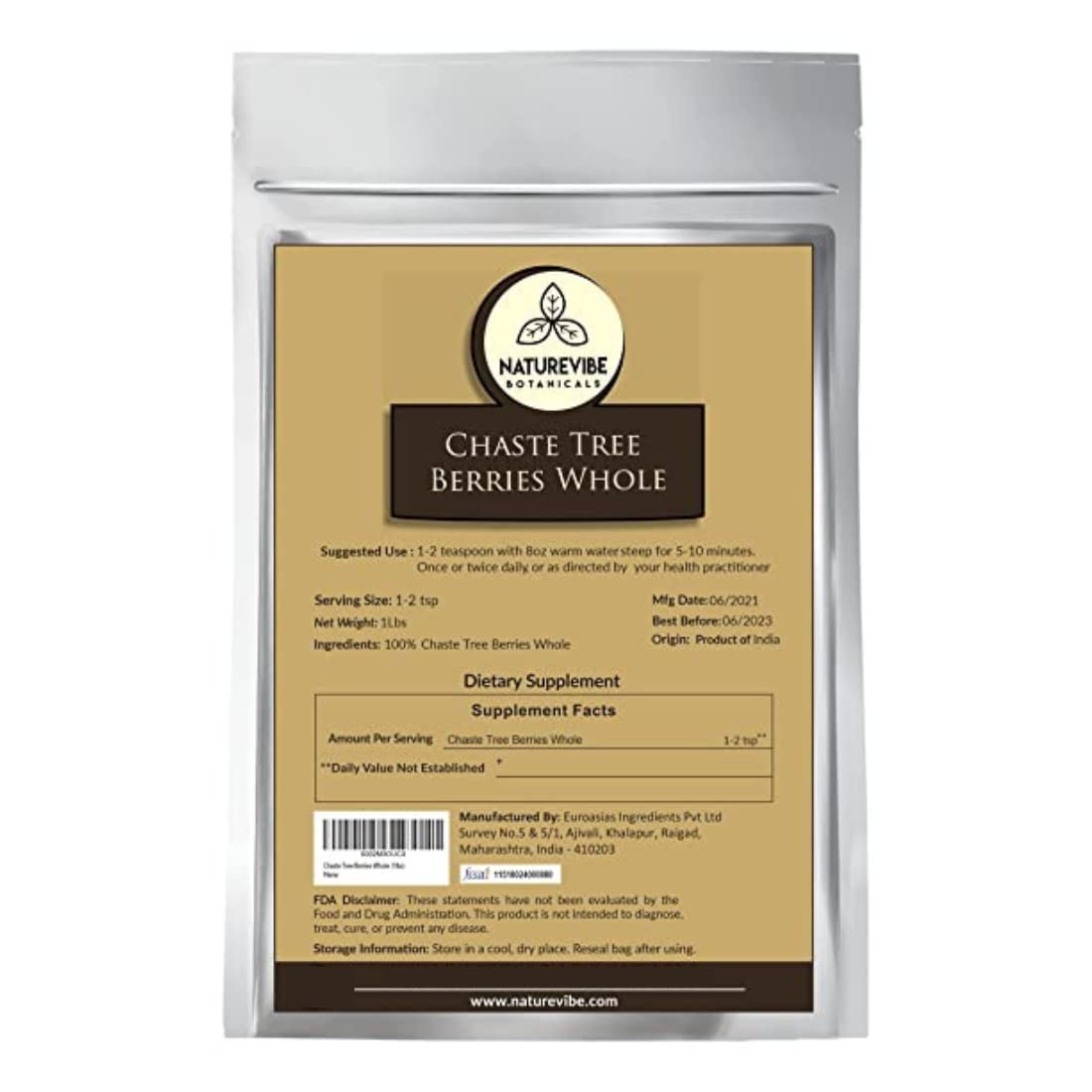Naturevibe Chaste Tree Berries benefits