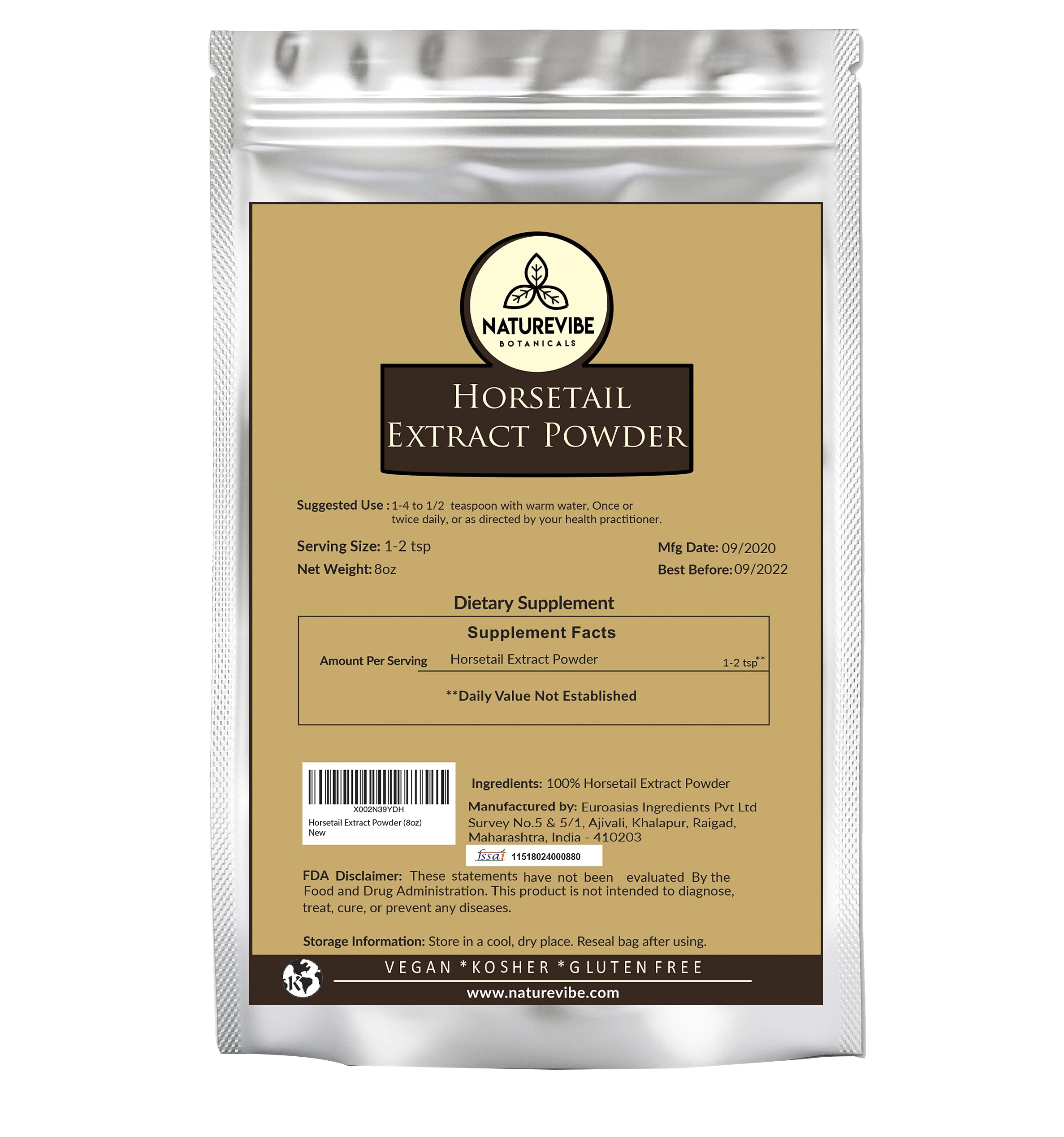 Naturevibe horsetail extract powder benefits
