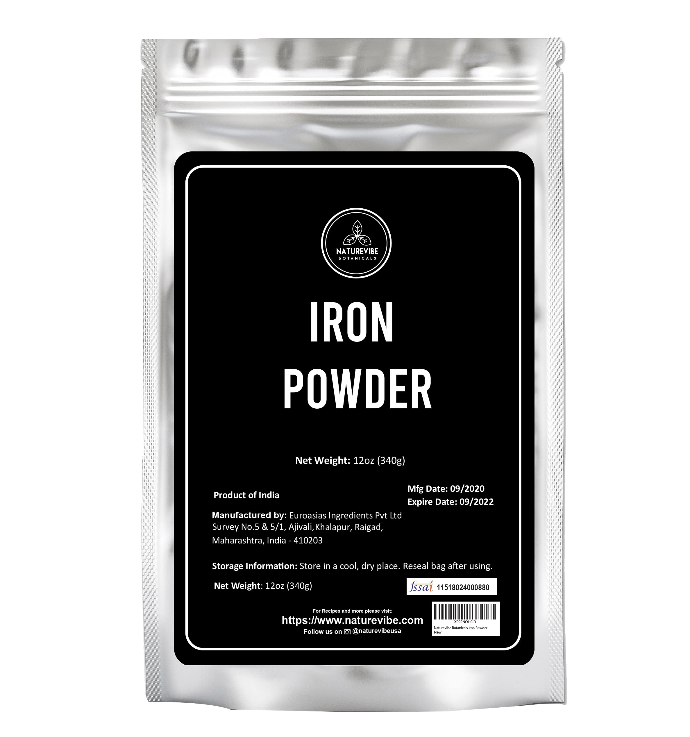 Naturevibe iron powder for energy
