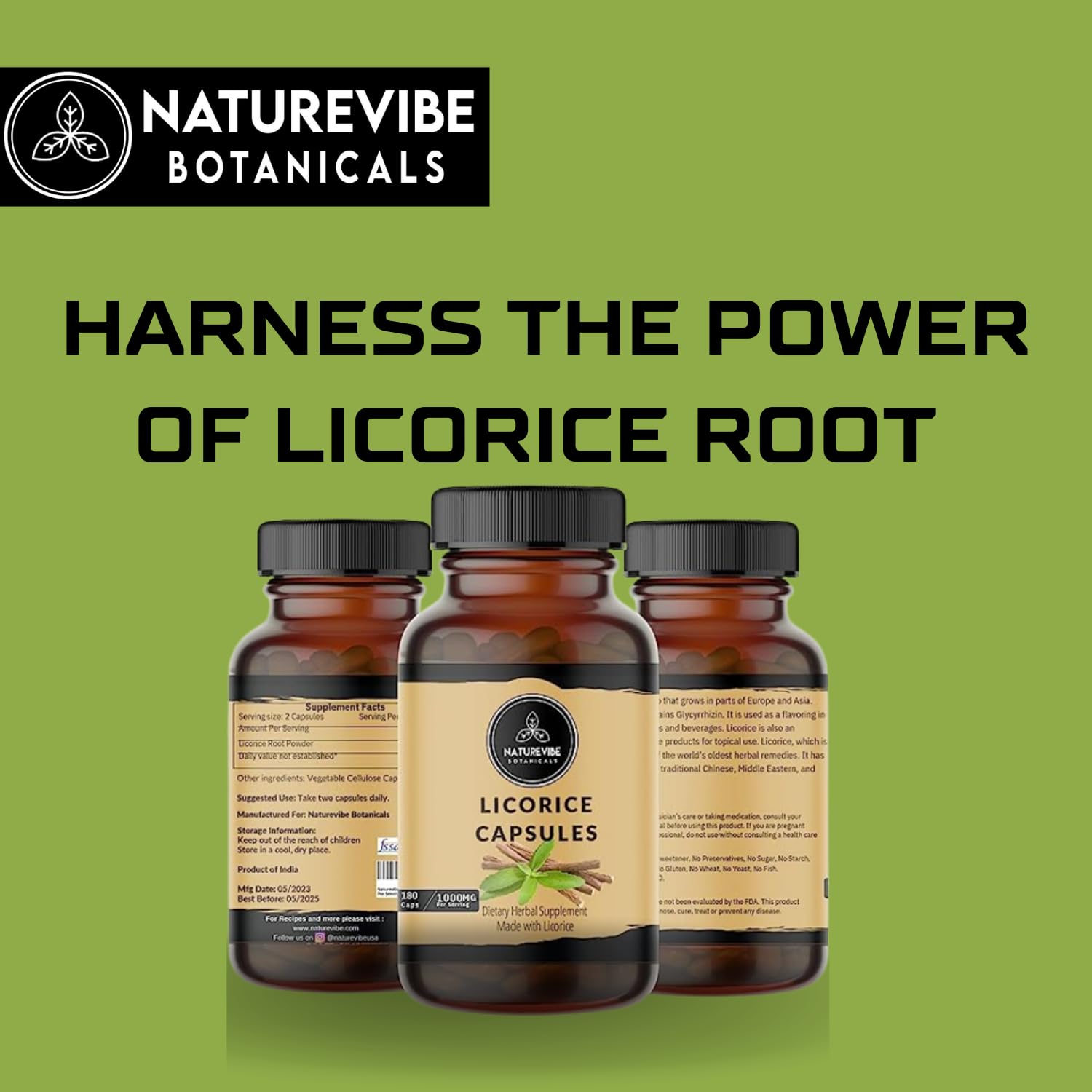 Naturevibe licorice root for liver support