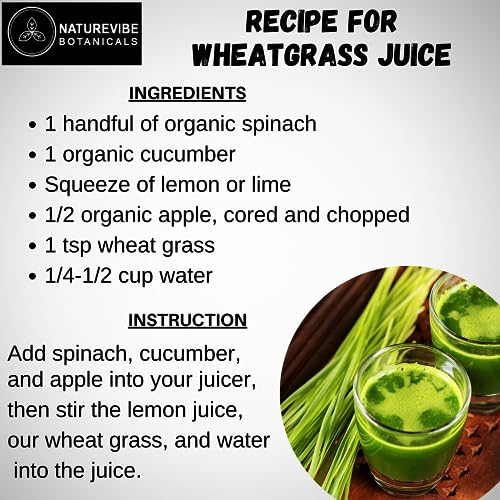 Naturevibe wheatgrass for energy boost