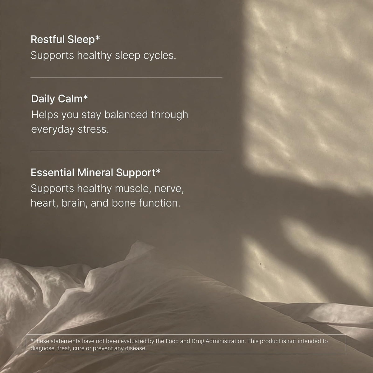 Naturevol magnesium glycinate for better sleep