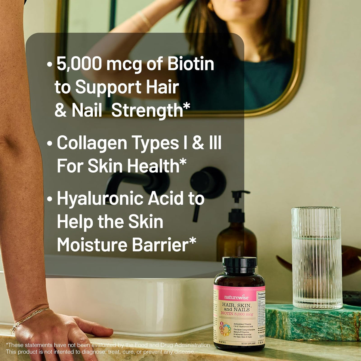 NatureWise biotin for nail strength