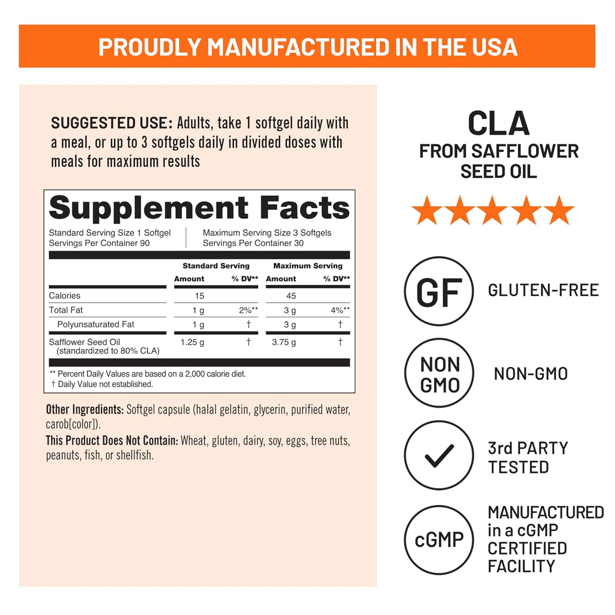 NatureWise CLA 1250 supports muscle tone