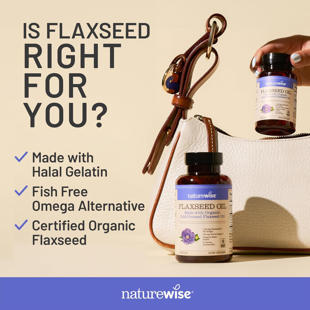 NatureWise flaxseed oil for daily nutrition