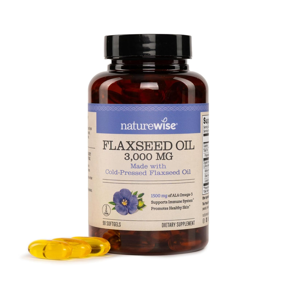 NatureWise flaxseed oil softgels