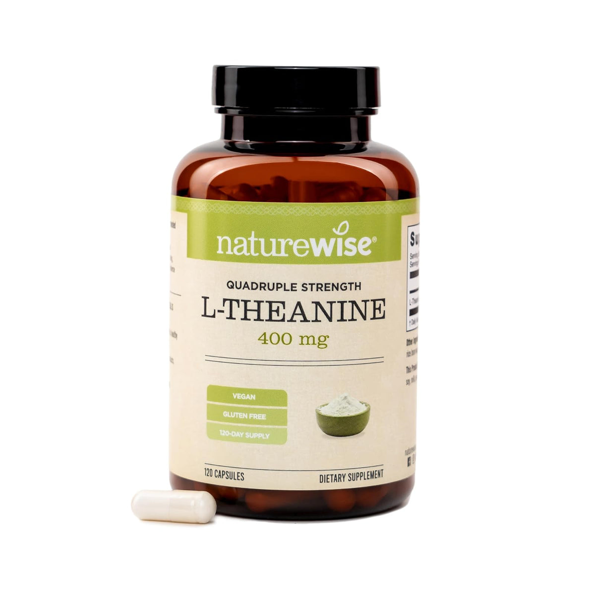 NatureWise L-Theanine relaxation capsules