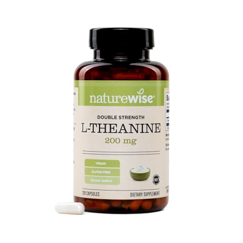 NatureWise L-Theanine stress relief capsules