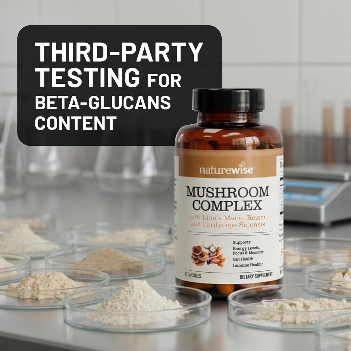 NatureWise mushroom complex for immune health