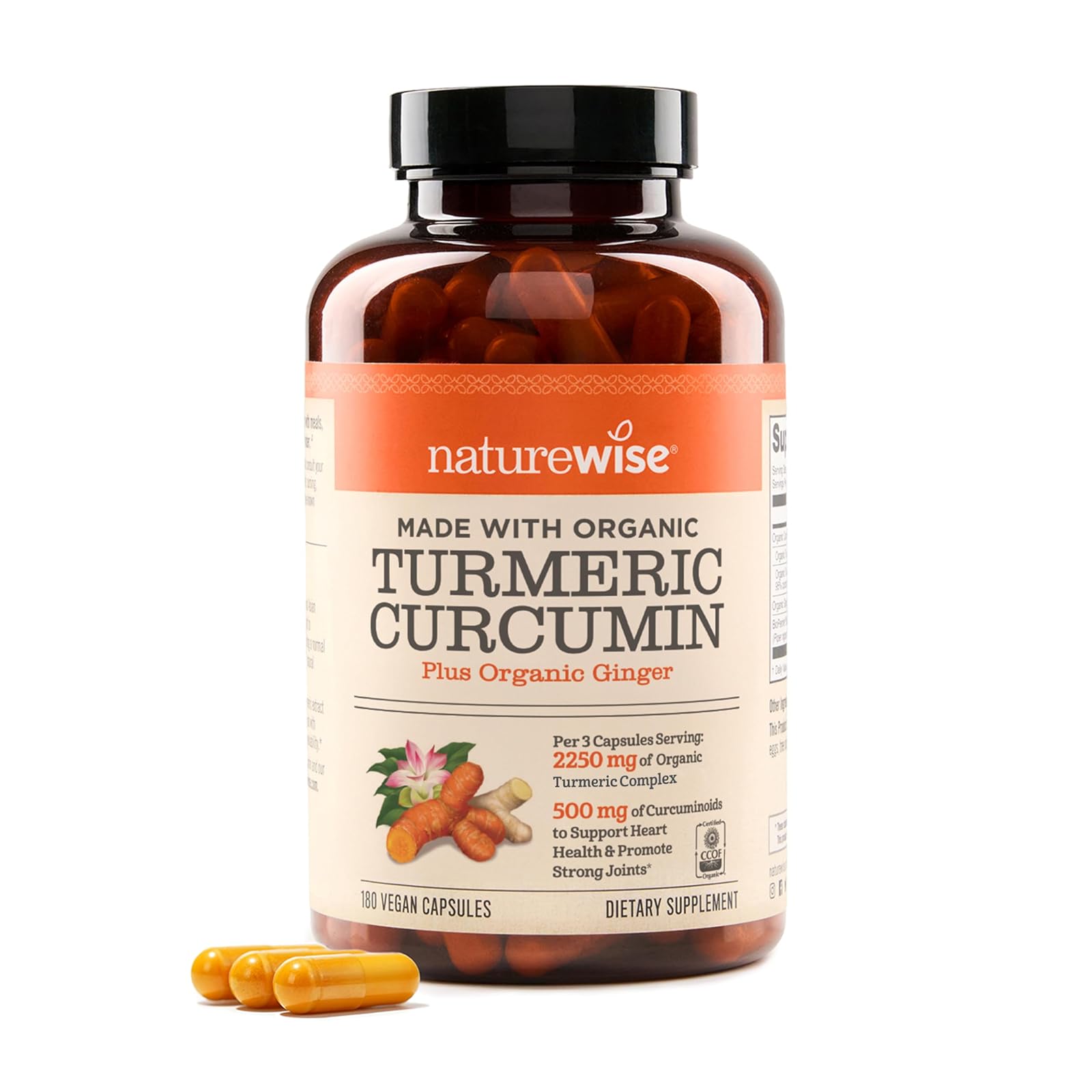 NatureWise turmeric curcumin capsules