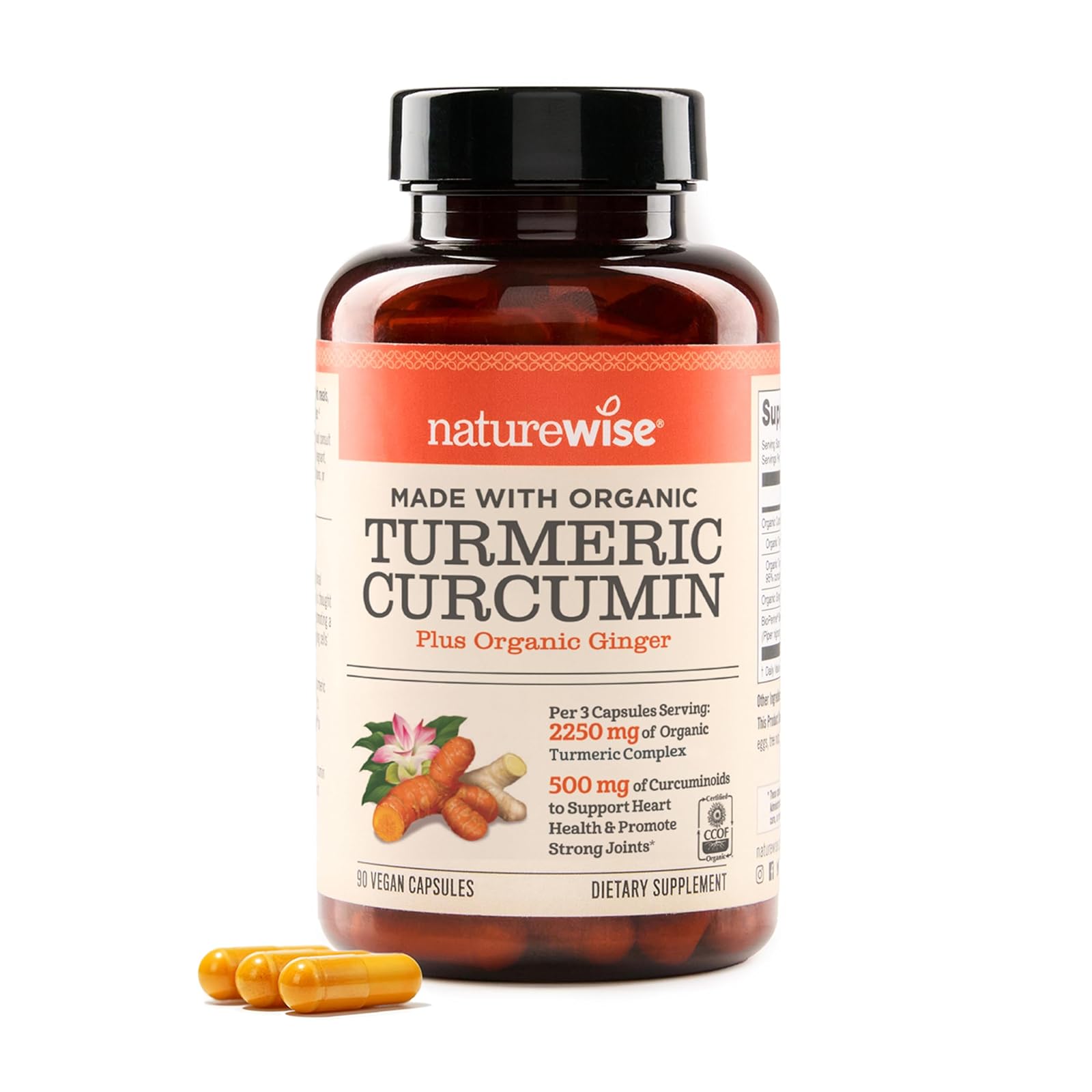 NatureWise turmeric curcumin capsules