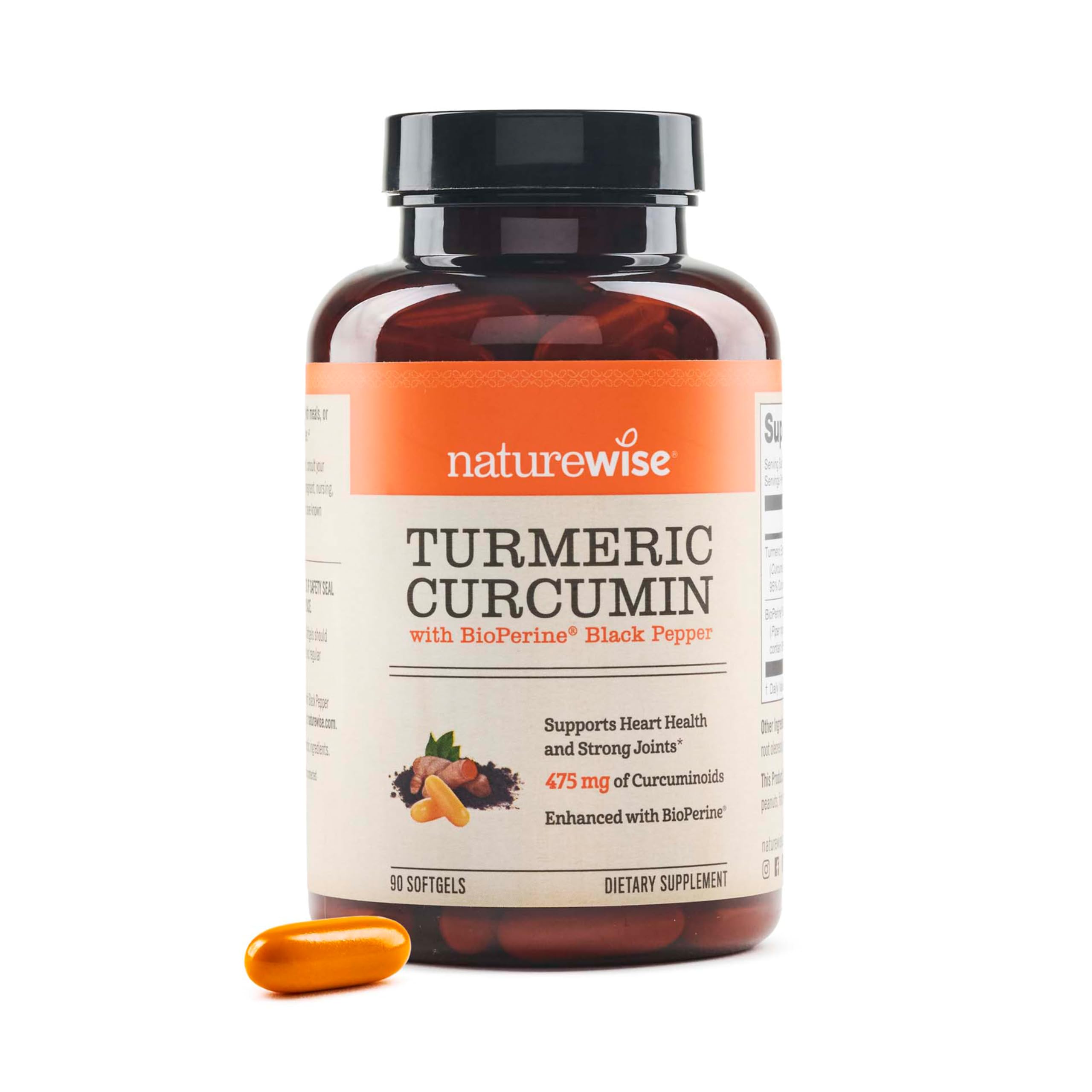 NatureWise turmeric curcumin softgels