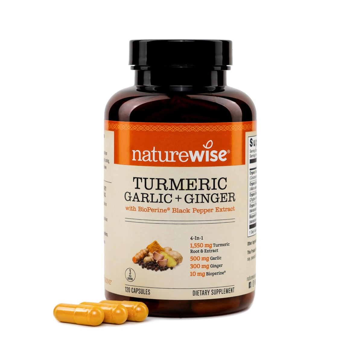 NatureWise turmeric ginger capsules