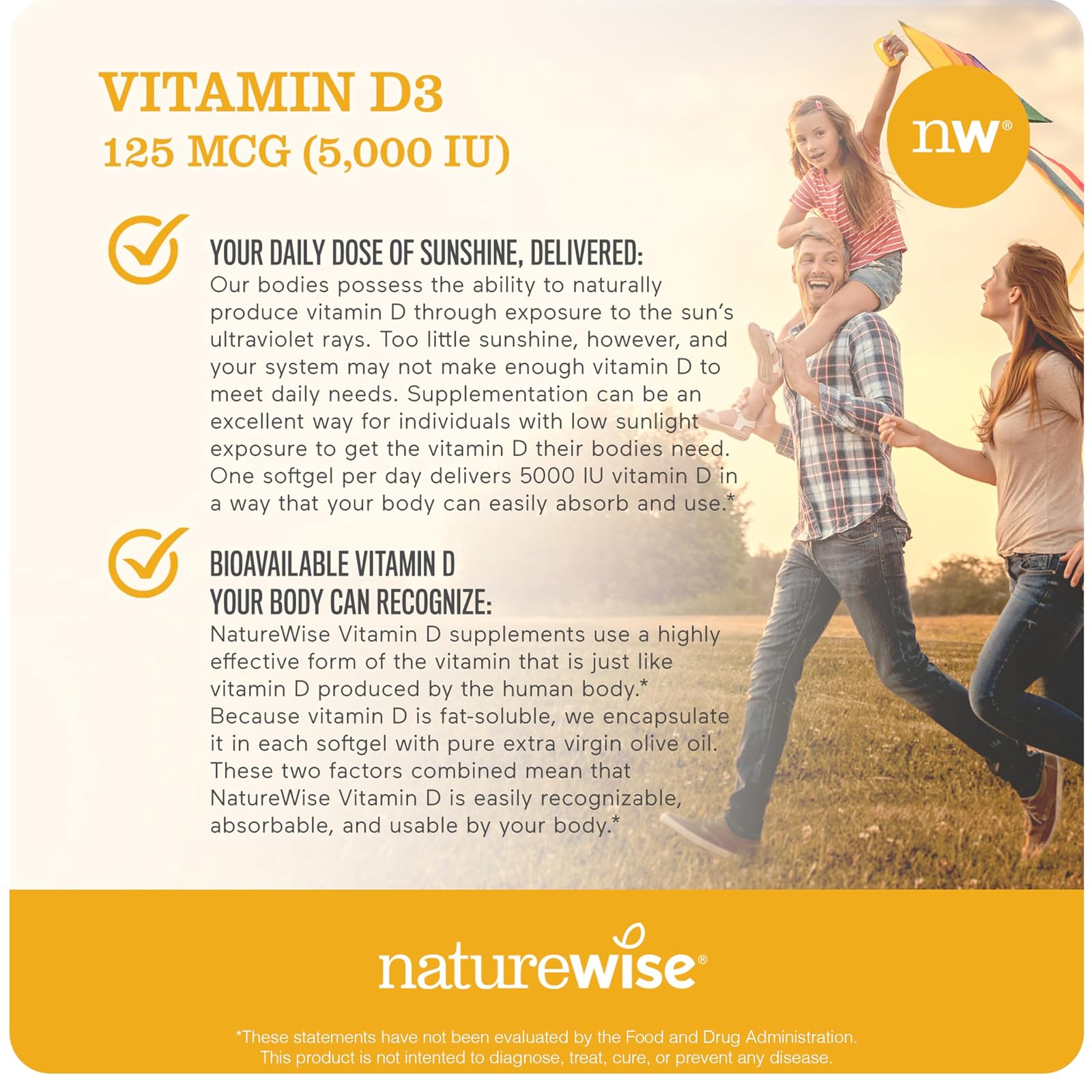 NatureWise vitamin D and B12 combo