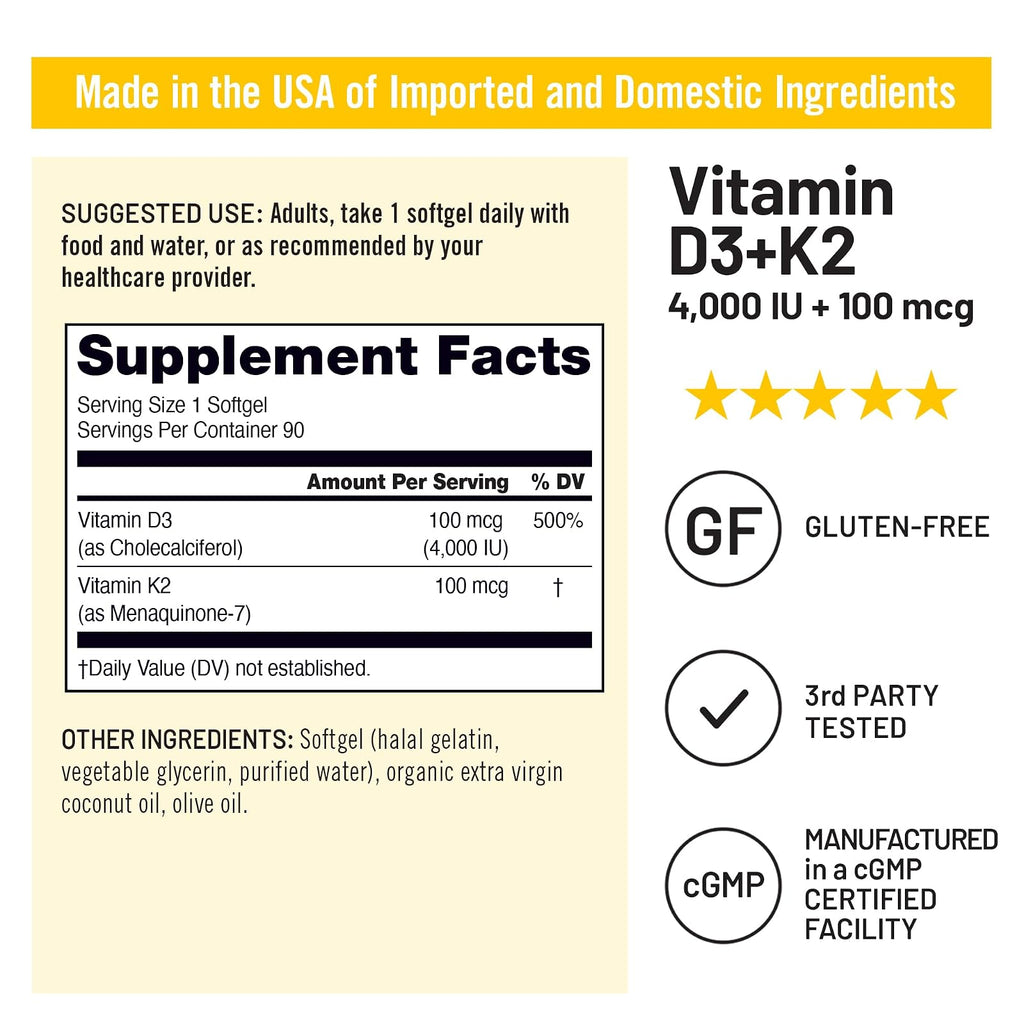 NatureWise vitamin D3 with K2 benefits