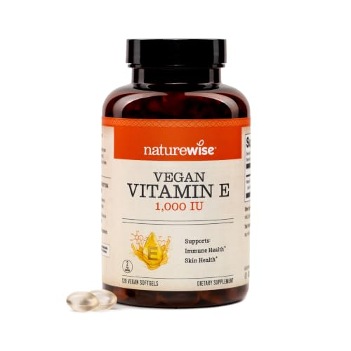 NatureWise vitamin E softgels for skin health