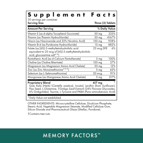 naturopathic memory enhancement tablets