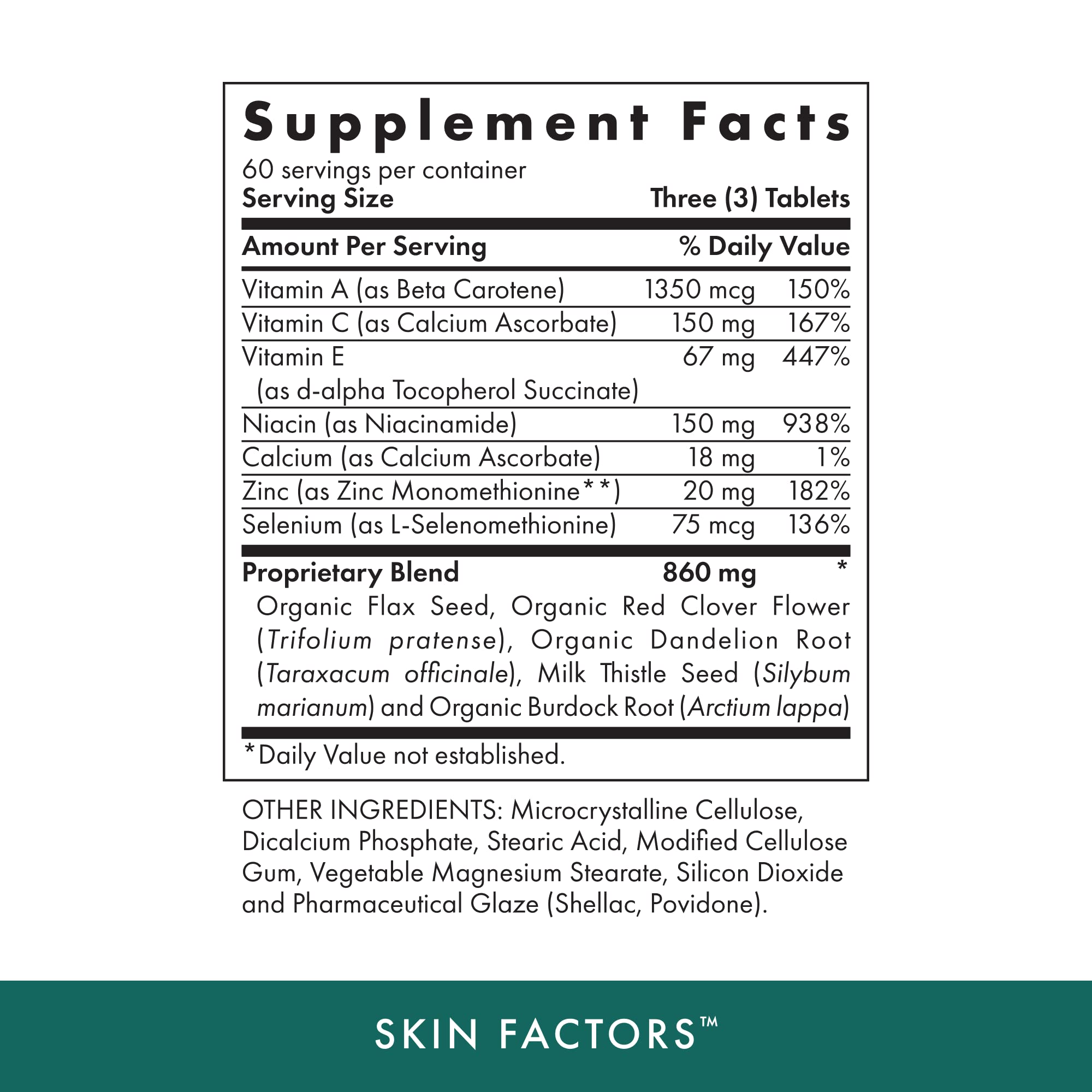 naturopathic supplements for skin factors